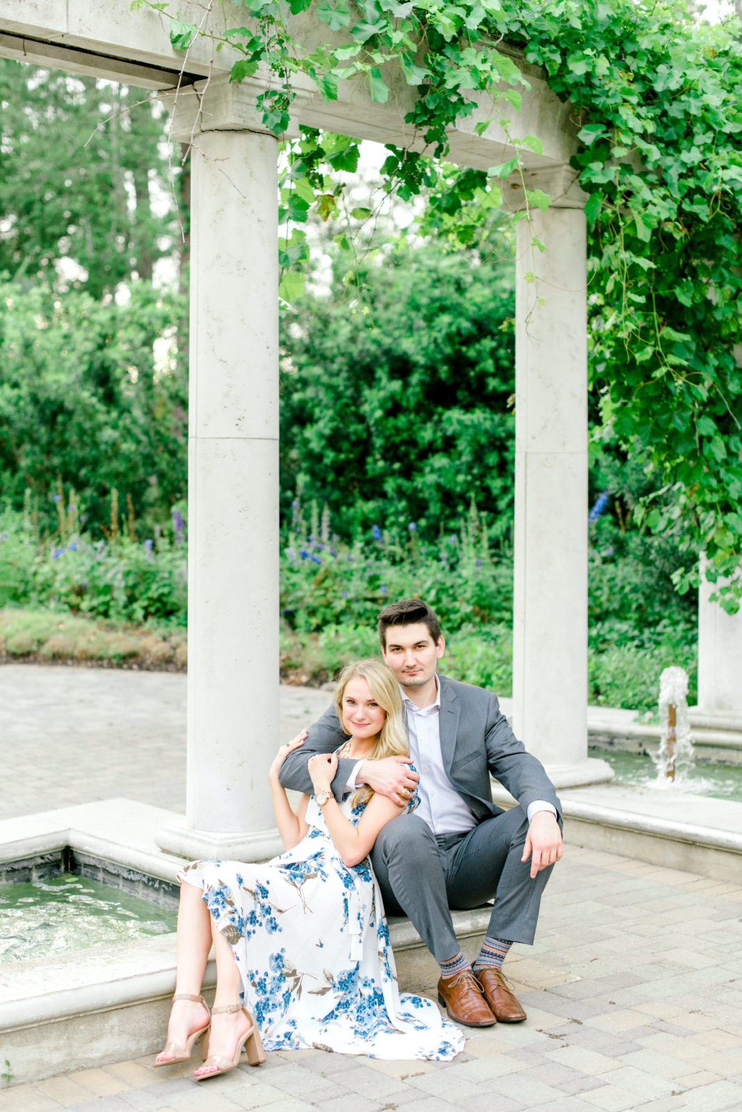 Flower Garden Engagement Session | Gabby + Michael • Kati Hewitt Photography | Houston Wedding ...
