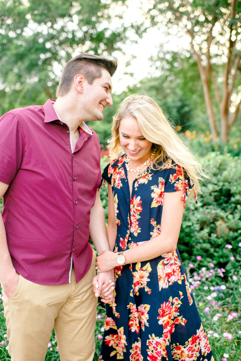 Flower Garden Engagement Session | Gabby + Michael • Kati Hewitt Photography | Houston Wedding ...