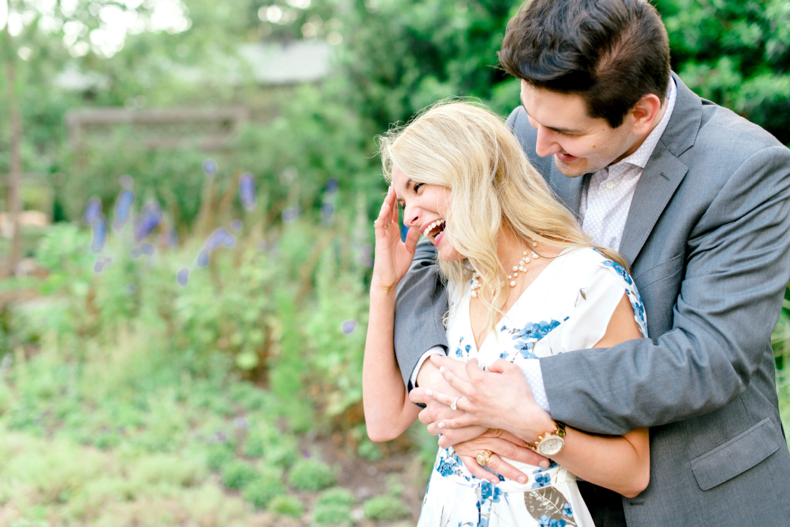 Flower Garden Engagement Session | Gabby + Michael • Kati Hewitt Photography | Houston Wedding ...