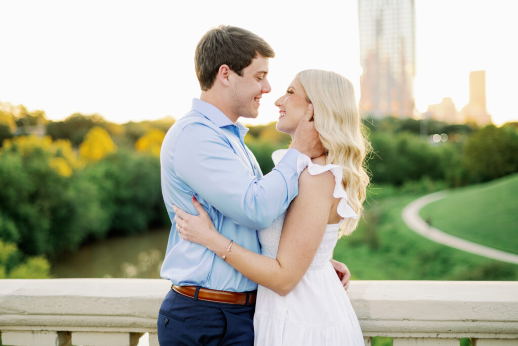 Rice University & Houston Downtown Skyline | Engagement Session • Kati Hewitt Photography ...